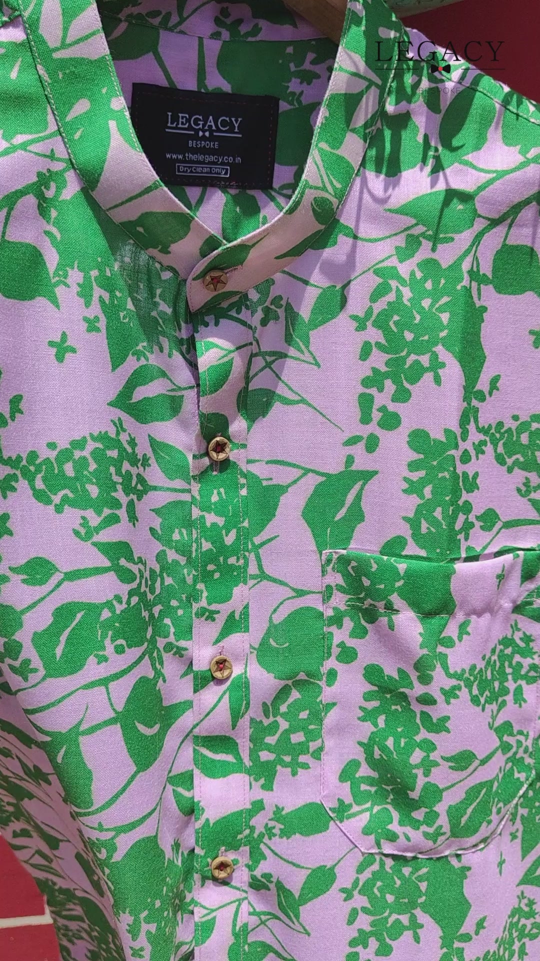 Coral Tropical Aloha Shirt – Legacy Bespoke Menswear